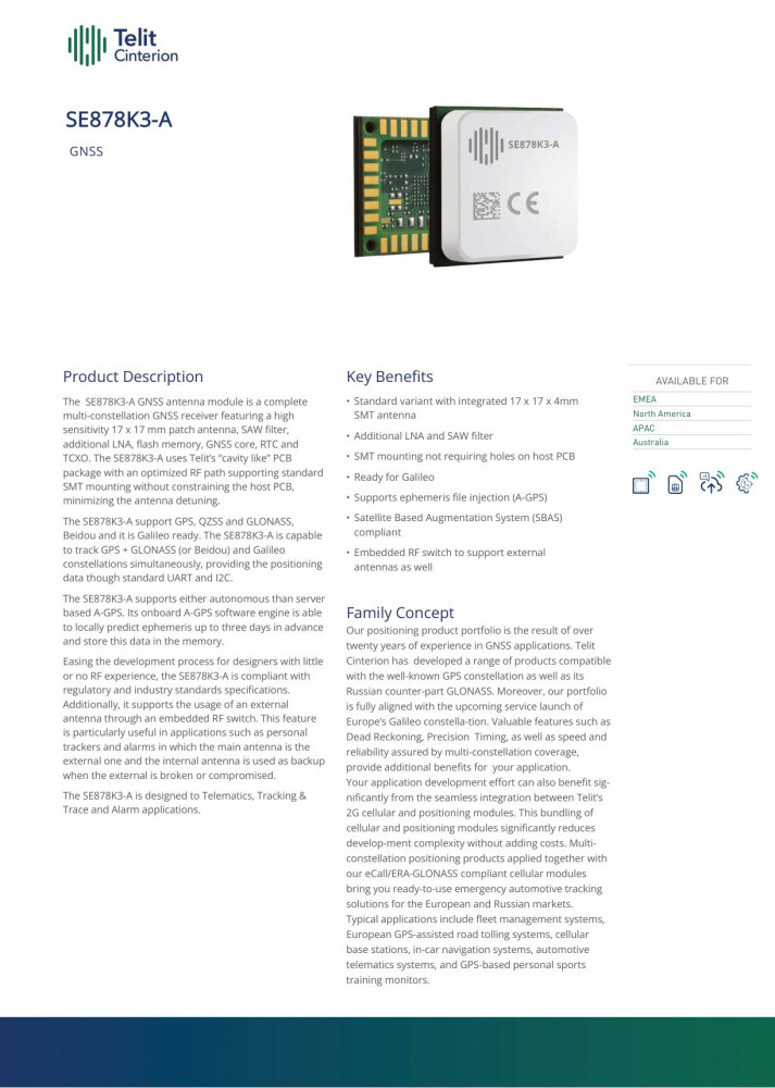 SE878K3-A technical document page 1
