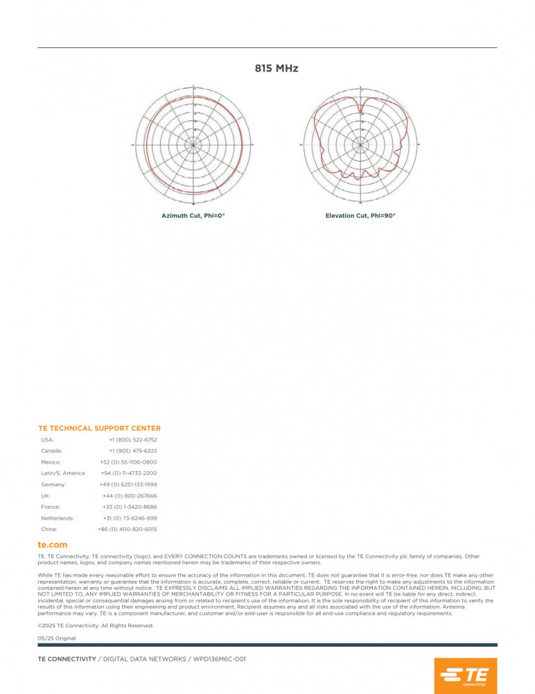 WPD136M6C-001 technical document, page 4