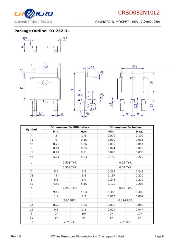 CRSD082N10L2 datasheet page 8