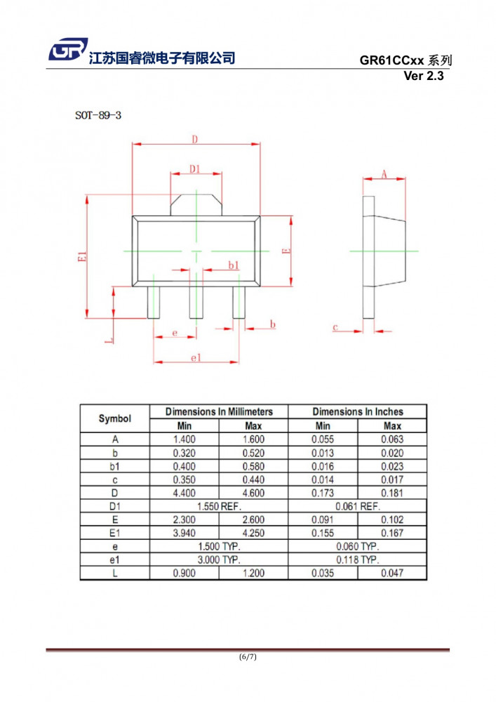 GR61CCxx datasheet page 6