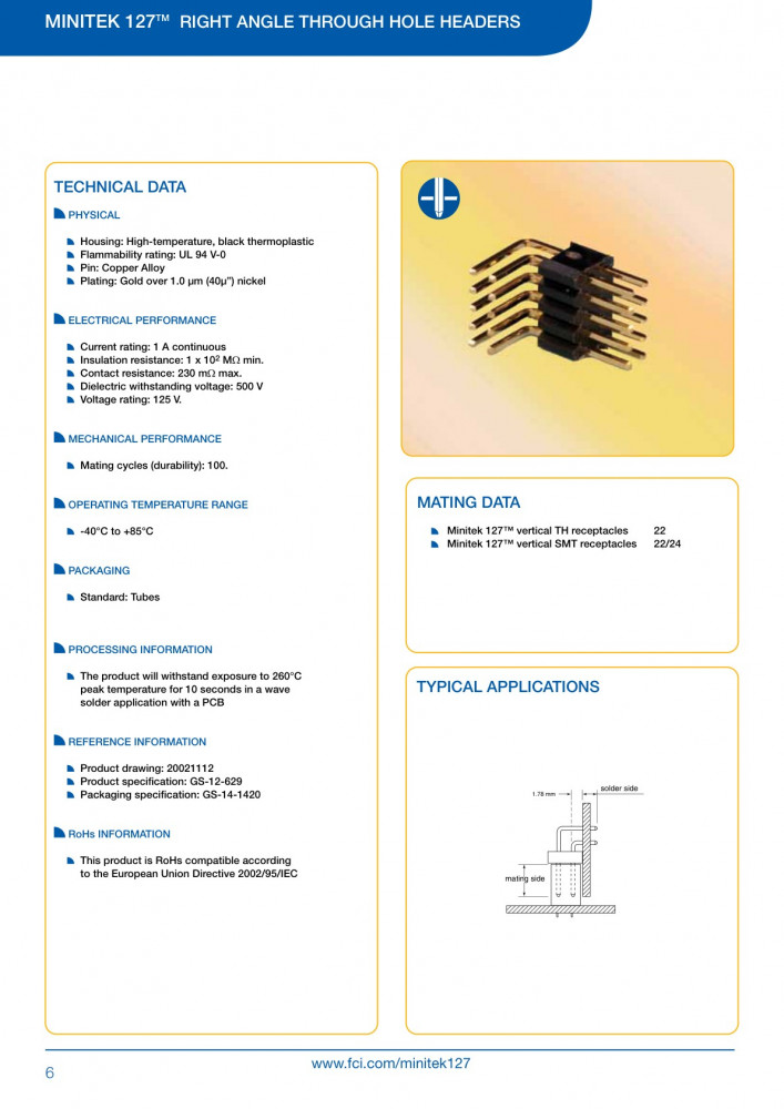Amphenol Minitek 127 documentation page 6