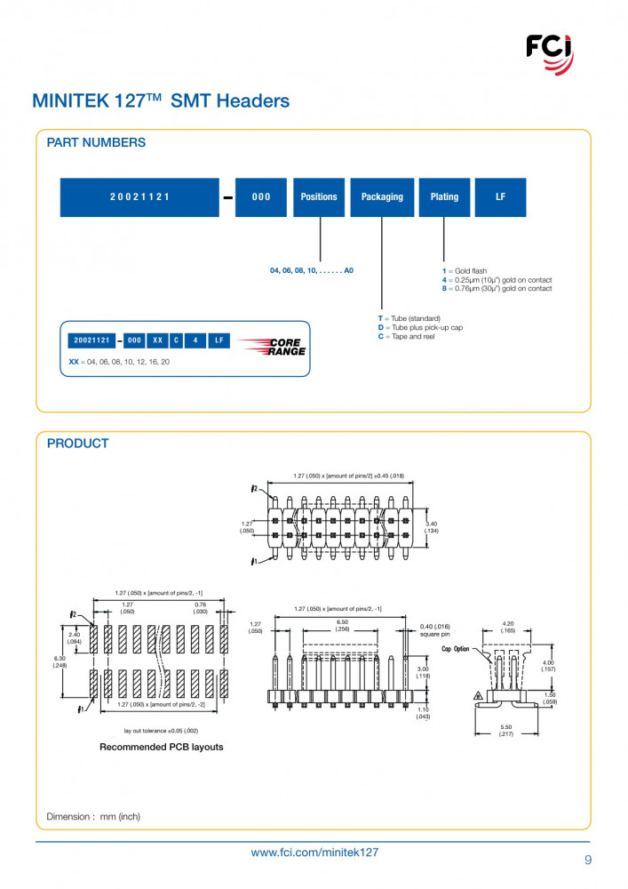 Amphenol Minitek 127 documentation page 9