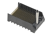 Impact 100 Ohm 5 Pair Vertical Backplane Header, Left Guided, Open Endwall, 16 Columns, 240 Circuits, Pin Length 5.50mm, Plated Through Hole Dimension 0.46mm, Key Orientation A, Lead-Free