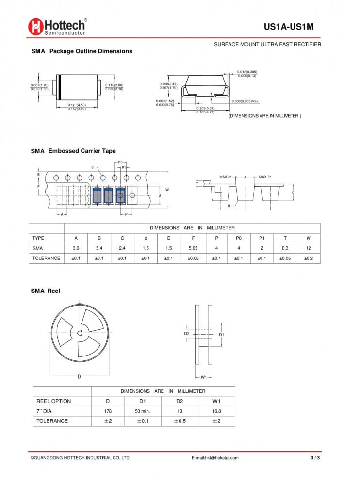 US1G datasheet page 3