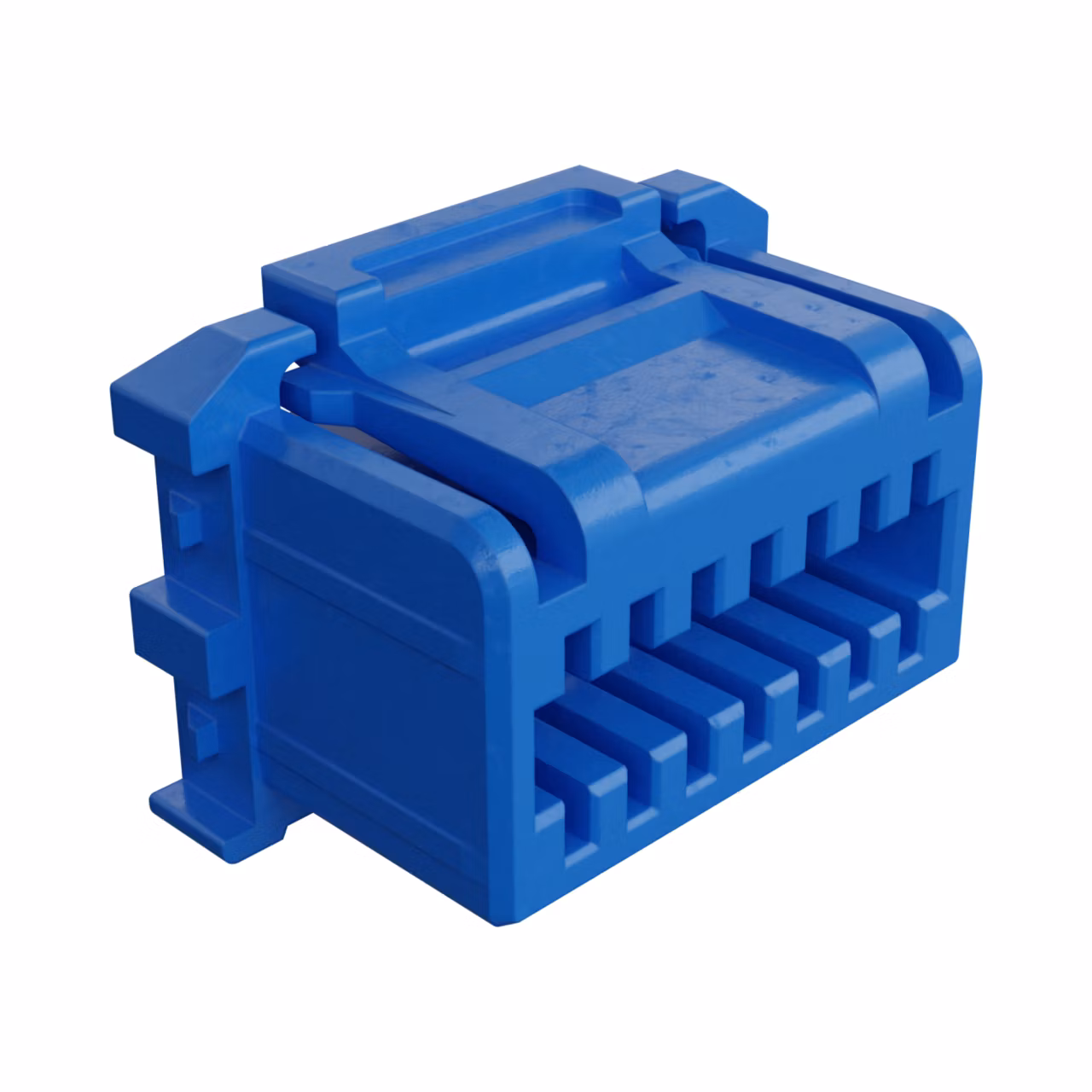 Micro-Lock Plus TPA Type Receptacle Housing, 1.25mm Pitch, Dual Row, Positive Lock, 14 Circuits, Blue for sale
