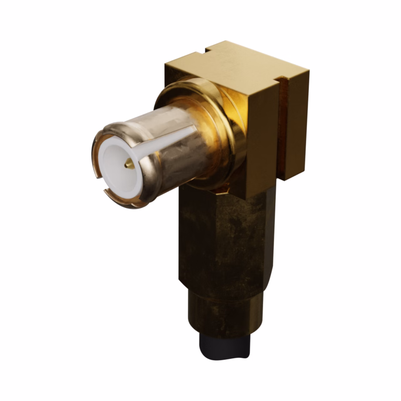 MCX Plug, Right-Angle, Crimp, RG-174, RG-188 and RG-316 Cable, Die Cast Body, Gold (Au) Plated, Bag, 50 Ohms for sale