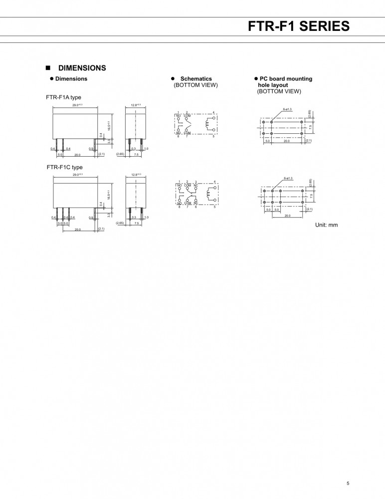 FTR-F1CL005R datasheet page 5