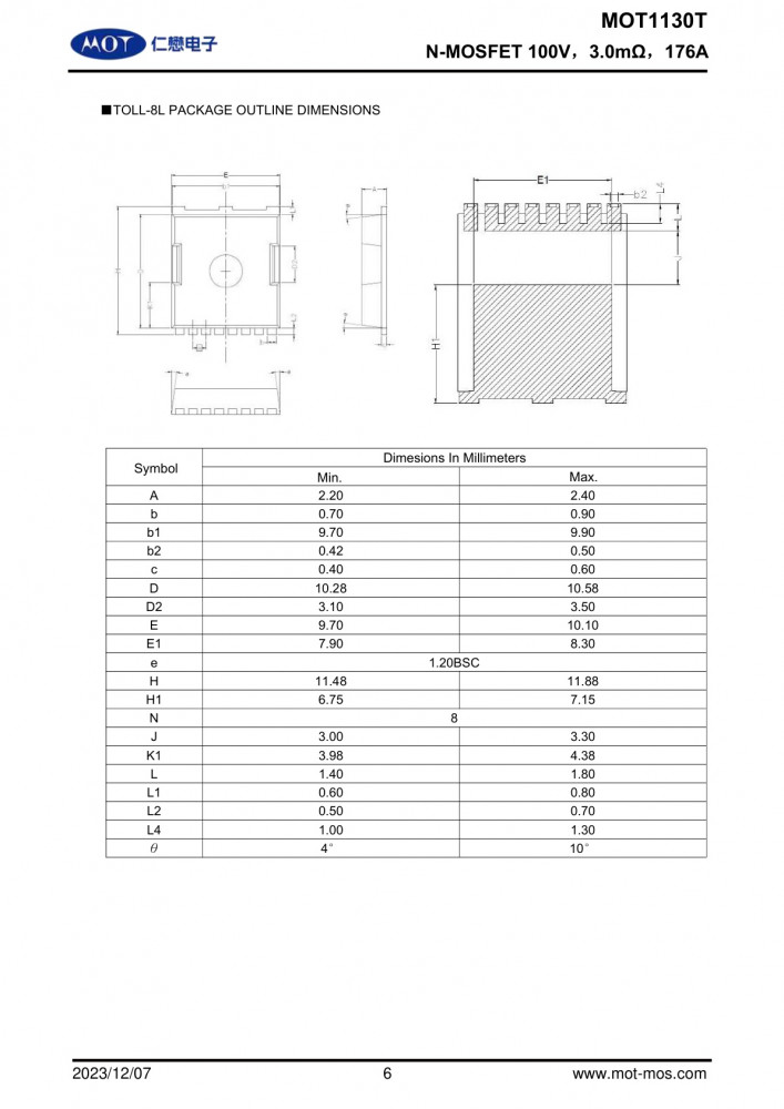 MOT1130T datasheet page 6
