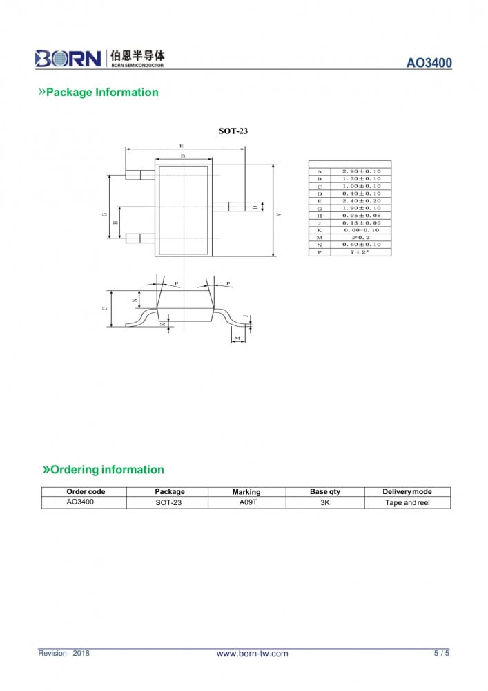 AO3400 datasheet page 5