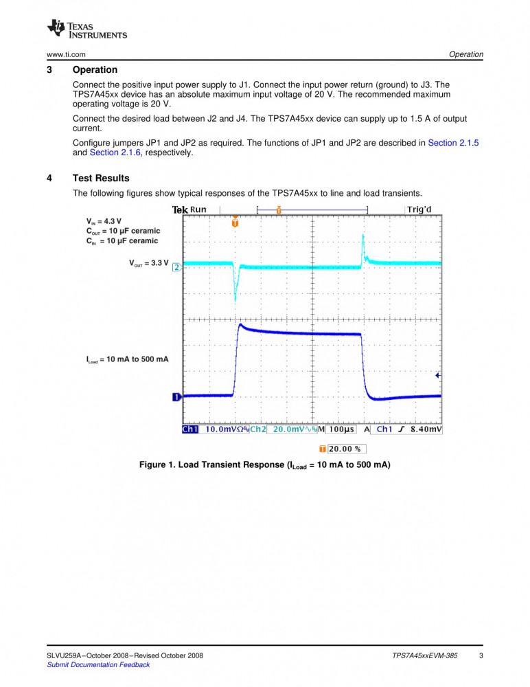 TPS7A4501EVM-385 document page 3