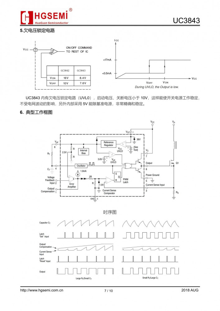 UC3843M/TR datasheet page 7