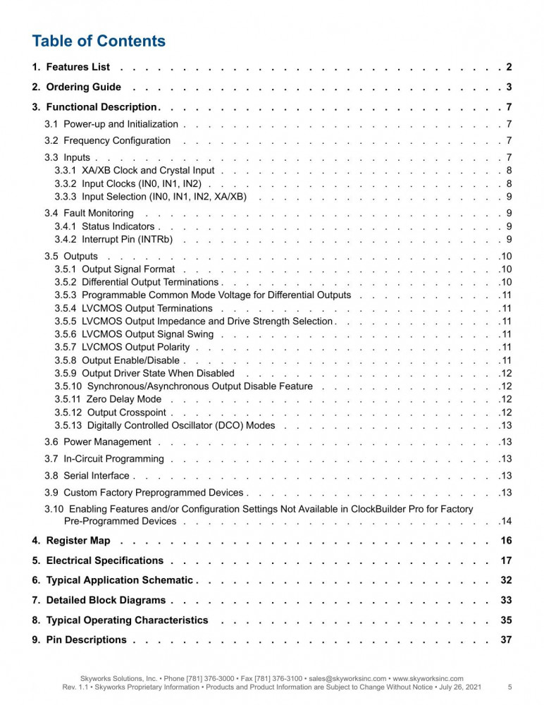 SI5340A-D-GM datasheet page 5