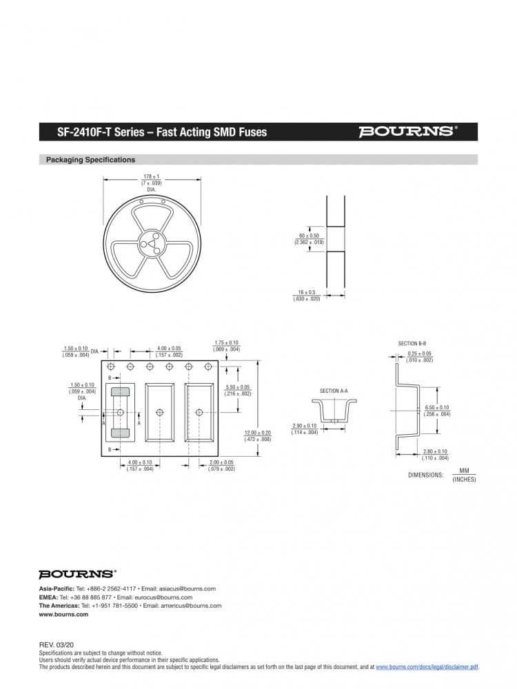Bourns SF-2410F-T datasheet page 6