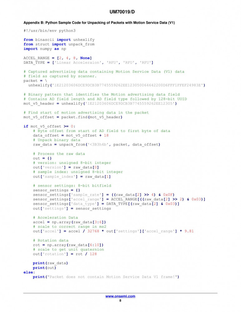 SECO-RSL10-TAG-GEVB documentation page 8