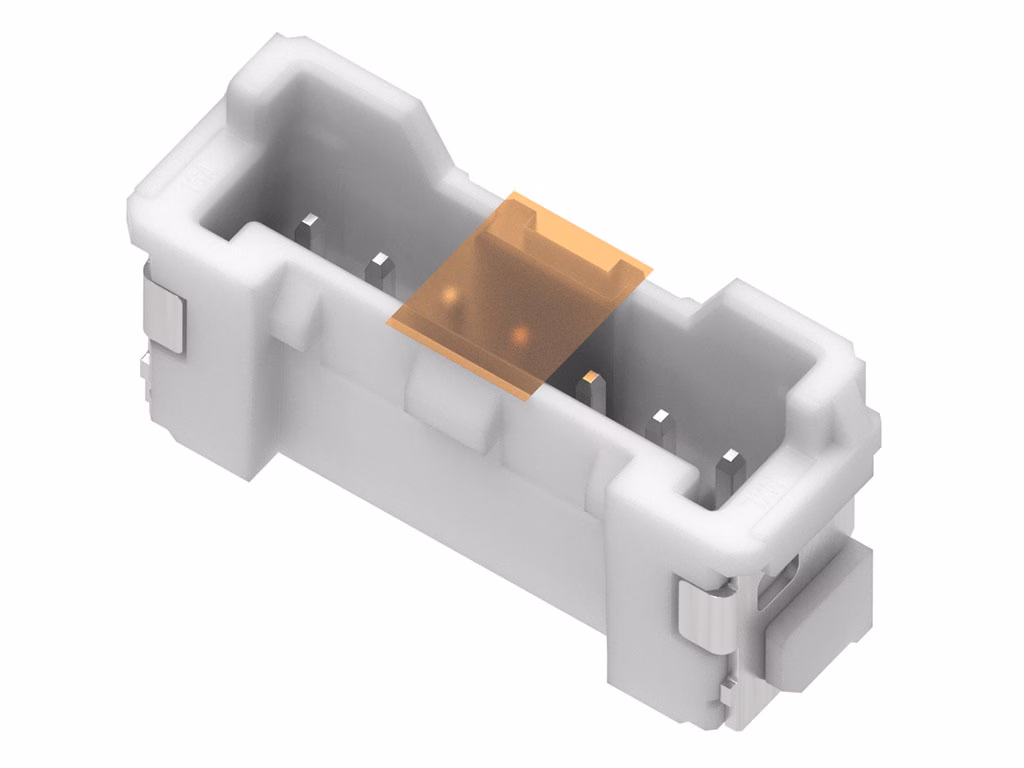 2.00mm Pitch, Micro-Lock Plus PCB Header, Single Row, Right-Angle, Surface Mount, 0.38µm Gold Plating, Positive Lock, 7 Circuits, Low-Halogen, Natural (White)
