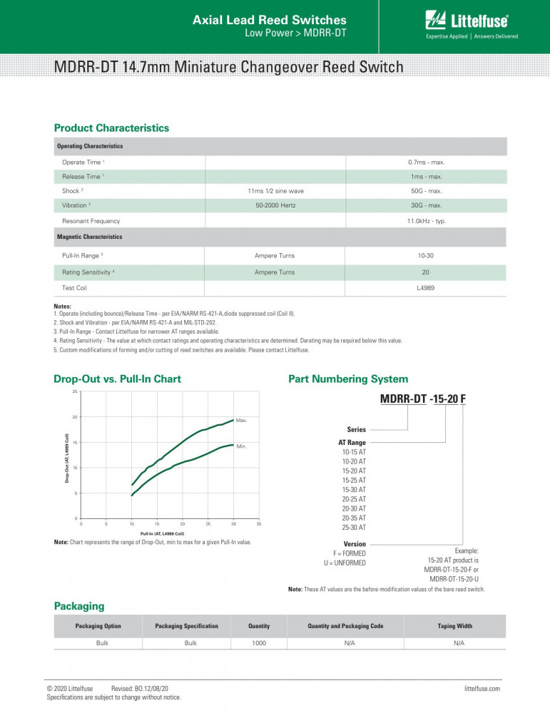 MDRR-DT reed switch datasheet page 2