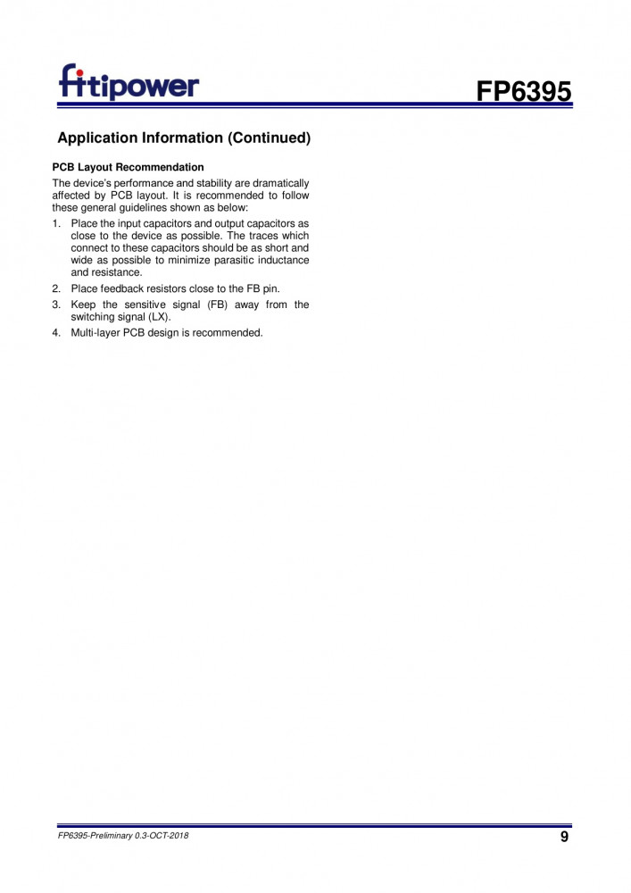 FP6395D7 datasheet page 9