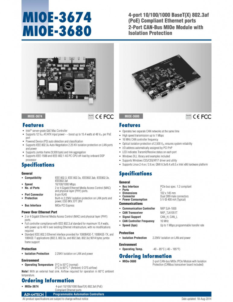 MIOe-3680 product document preview