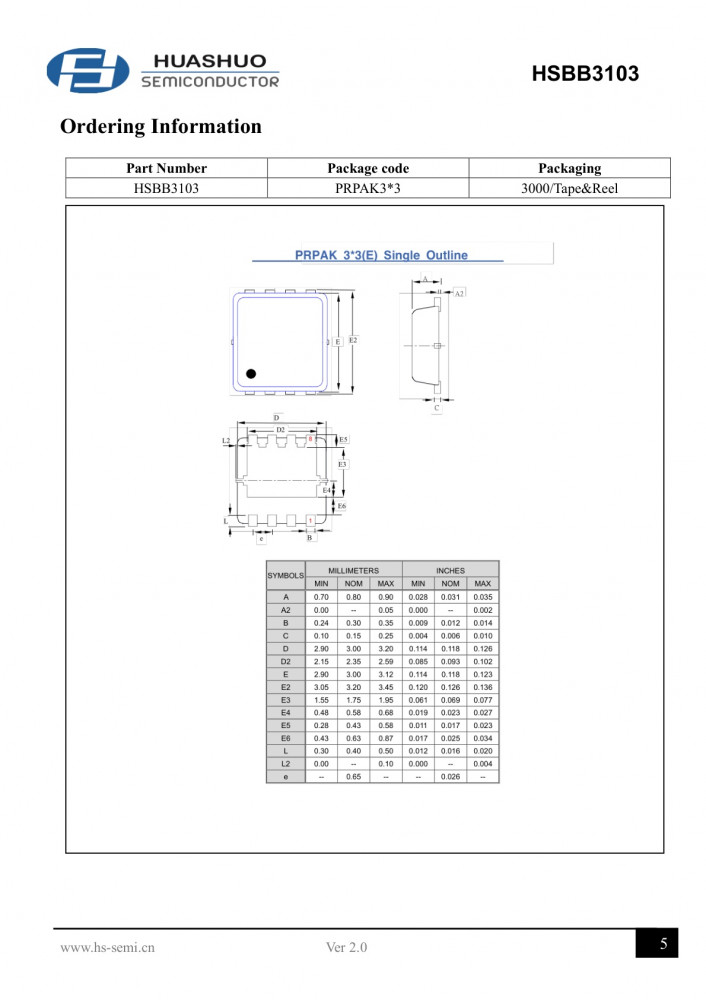 HSBB3103 datasheet page 5