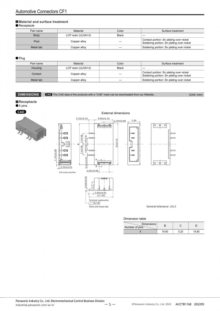 PANASONIC CF1 catalog page 6