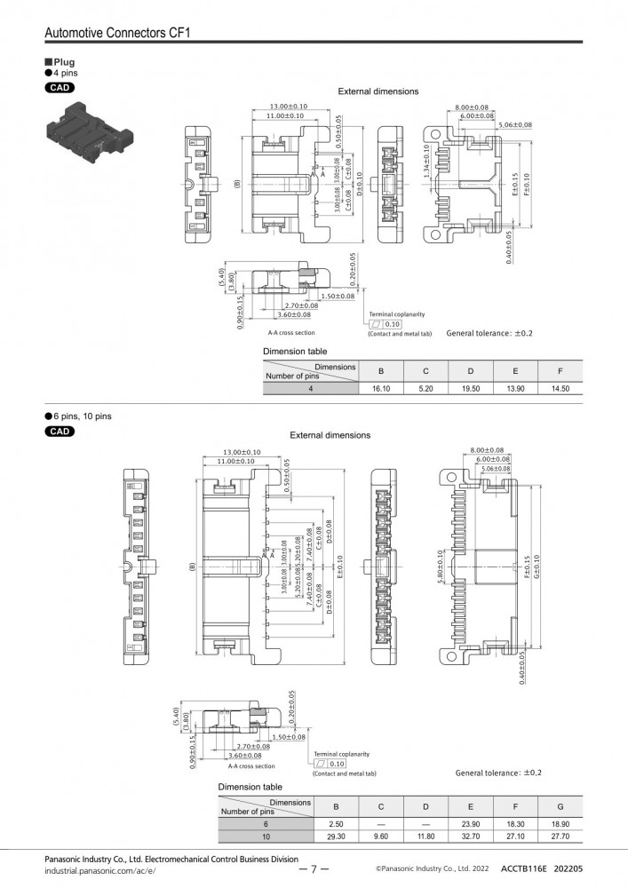 PANASONIC CF1 catalog page 8