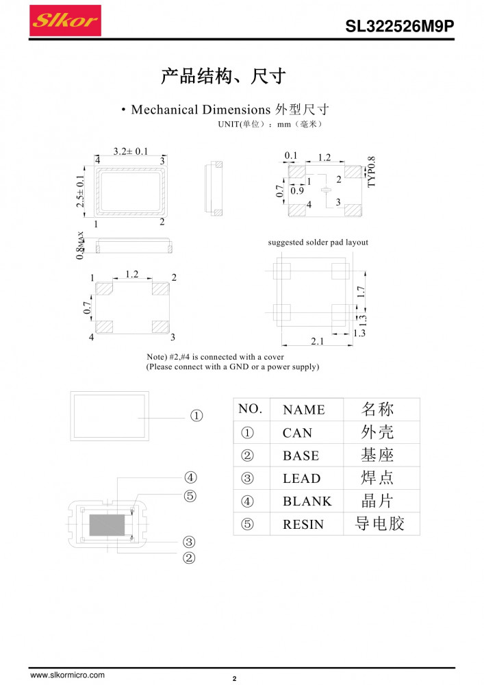 SL322526M9P technical document page 2