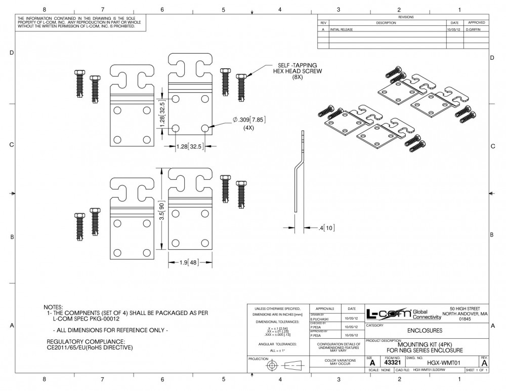 L-com HGX-WMT01 technical document page