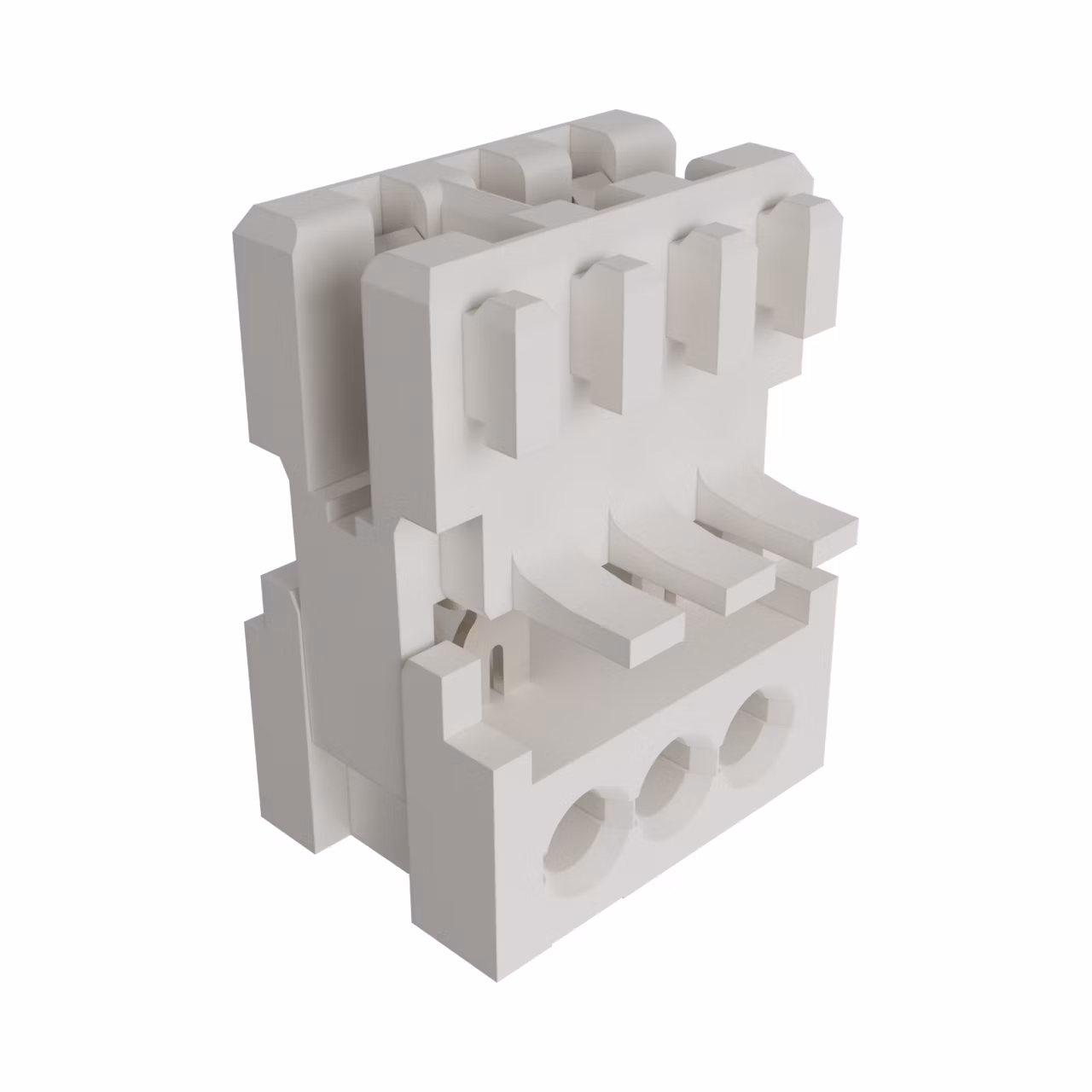Appli-Mate RAST 2.5 Female Connector, 5.00mm Pitch, 2 Circuits, All Position Keys, Open Endwalls, Polarizing Rib Between Circuits 1 & 2 for sale