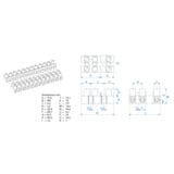 Altech HE42BU/03 Barrier Blocks Chip