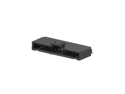 2.54mm Pitch SL Header, Single Row, Right-Angle, LCP, Shrouded, Surface Mount, Matte Tin (Sn) Plating, 19 Circuits