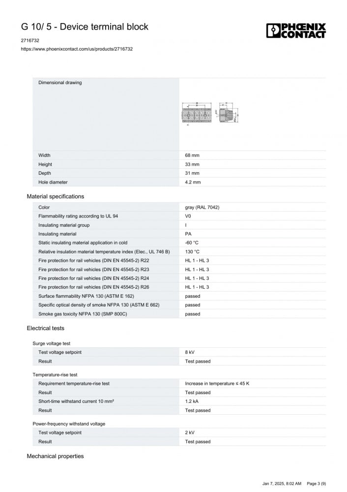 Phoenix Contact 2716732 product documentation page 3