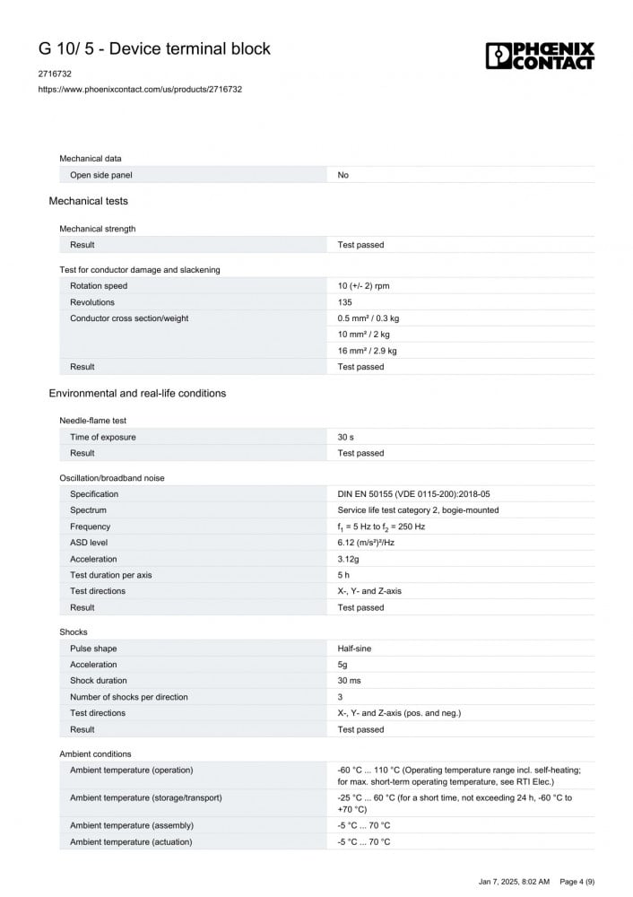 Phoenix Contact 2716732 product documentation page 4