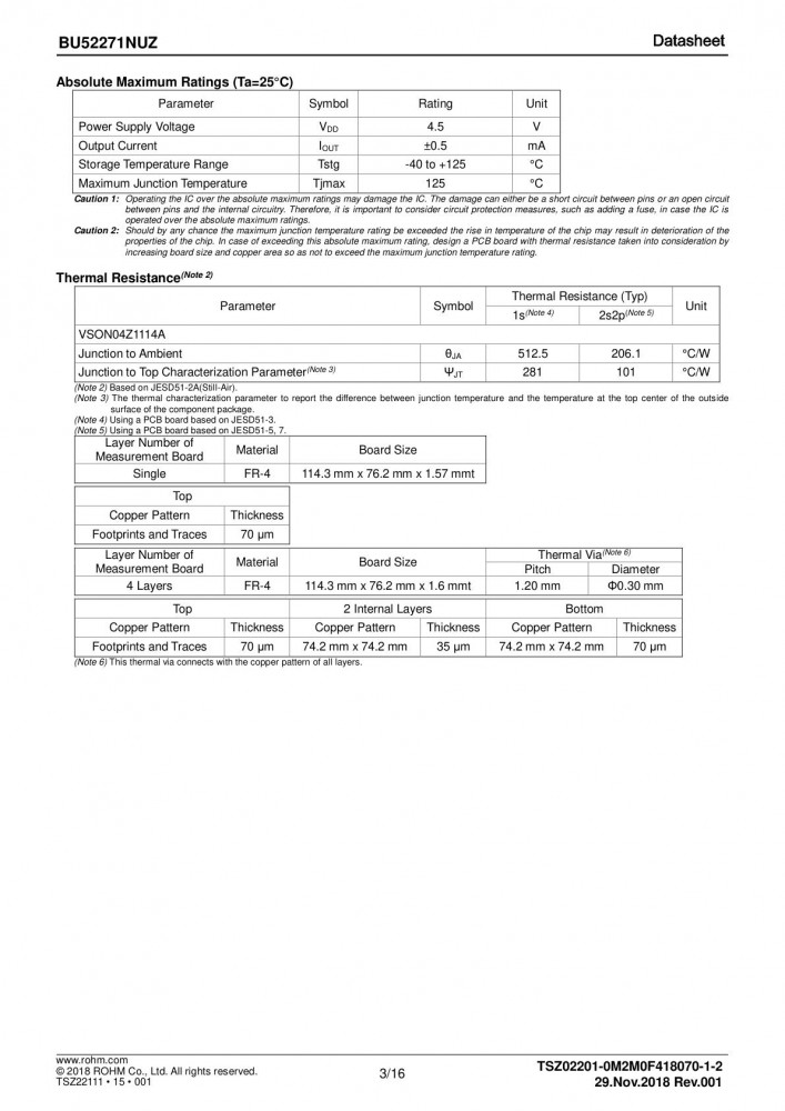BU52271NUZ-ZE2 datasheet page 3