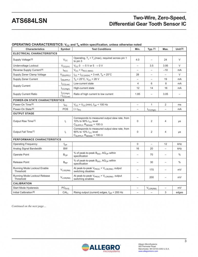 ATS684LSNTN-T datasheet page 3