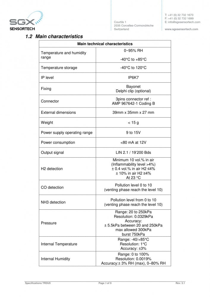 TRDU5 technical document page 3