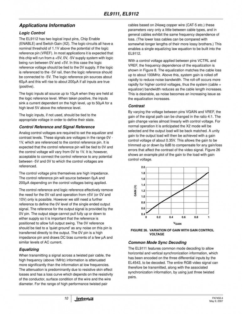 EL9112ILZ datasheet page 10