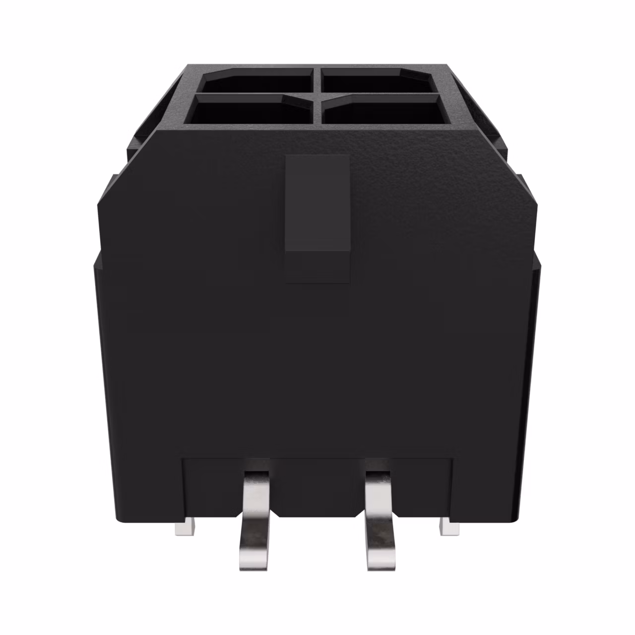 Micro-Fit 3.0 Vertical Header, 3.00mm Pitch, Dual Row, 4 Circuits, with PCB Press-fit Metal Retention Clip, 0.38µm Gold Plating, Glow-Wire Capable, Black, Tape and Reel, without Disposable Cap for sale