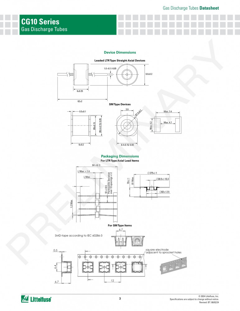 CG10 Series datasheet page 3