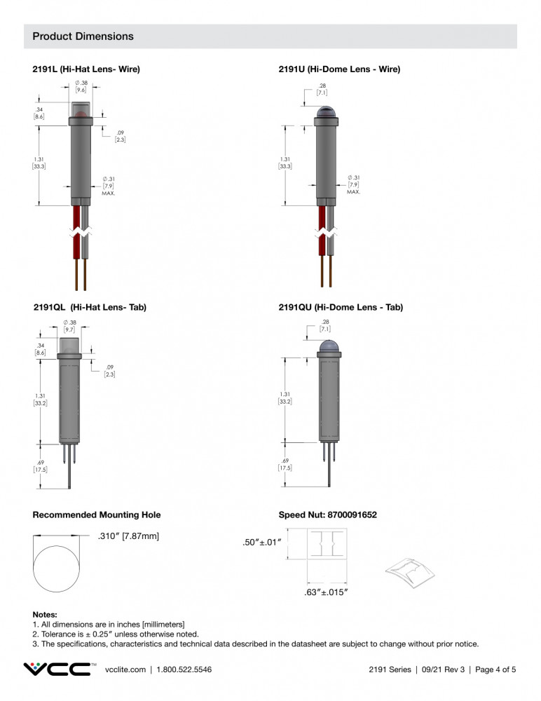 2191 series technical document, page 4