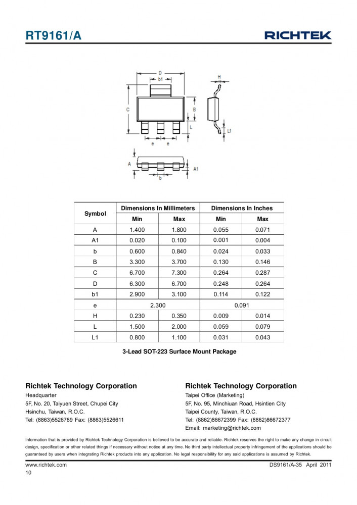 RT9161A datasheet page 10