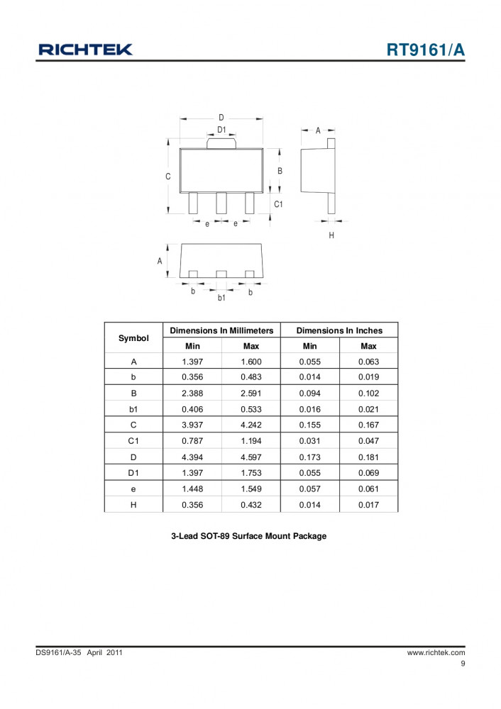 RT9161A datasheet page 9