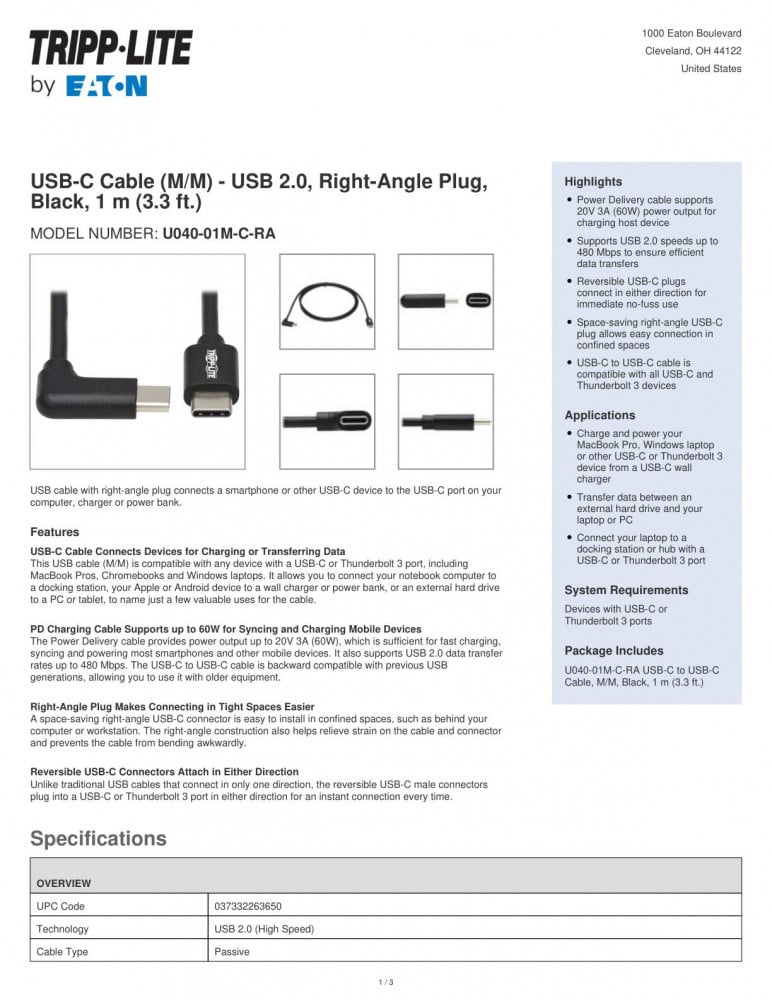 U040-01M-C-RA document page 1