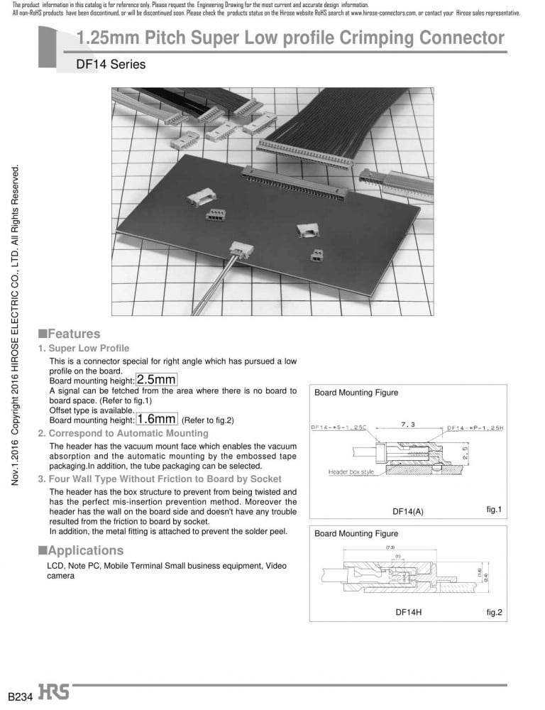 HRS DF14 technical document page 1