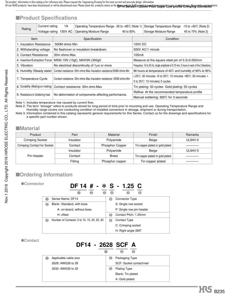 HRS DF14 technical document page 2