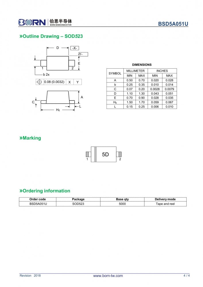 BSD5A051U datasheet page 4