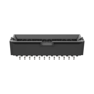 Mini-Fit BMI Header, Compliant Pin Interface, Dual Row, Vertical, 24 Circuits, 4.55mm Tail Length, Matte Tin (Sn) Plating for sale