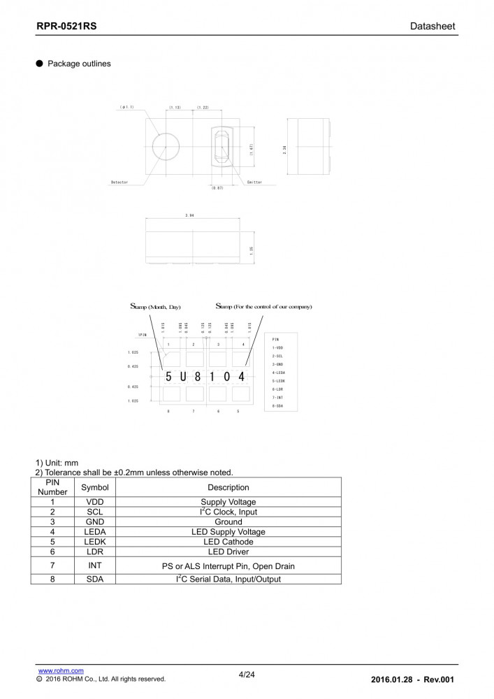RPR-0521RS technical document page 4