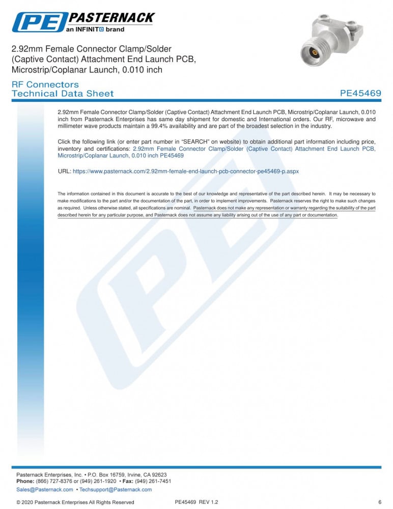 PE45469 datasheet page 6