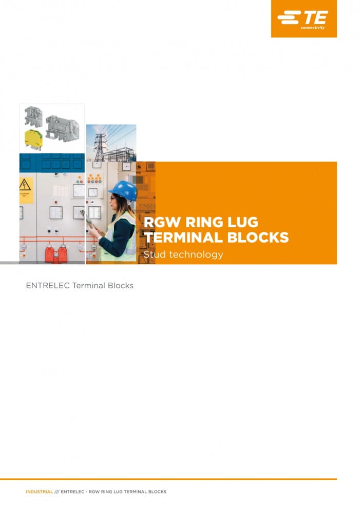 TE Connectivity RGW terminal block documentation page 1