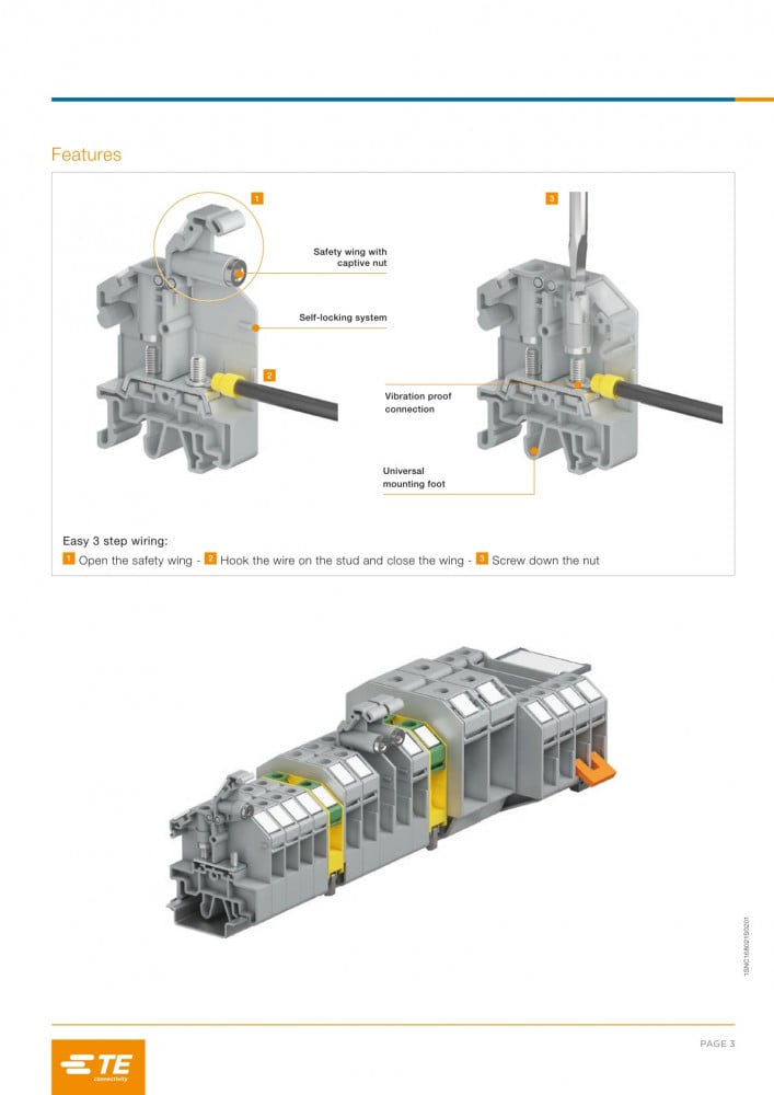 TE Connectivity RGW terminal block documentation page 3